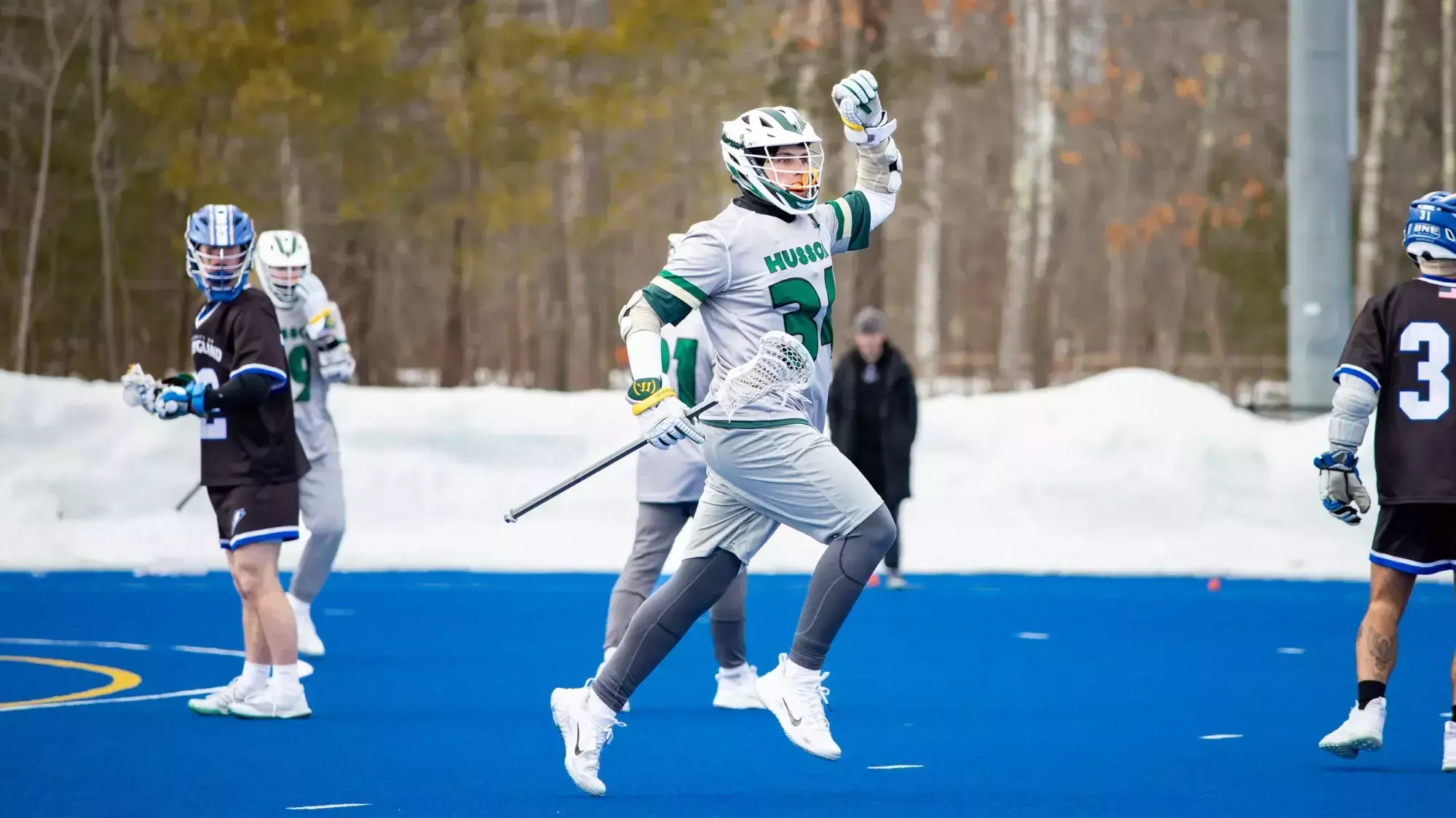 Kiernan Field becomes fastest Husson men’s lacrosse player to 100 ...